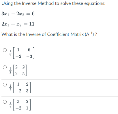 Solved Using the Inverse Method to solve these equations: | Chegg.com