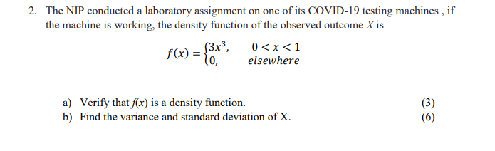 Solved 2. The NIP conducted a laboratory assignment on one | Chegg.com