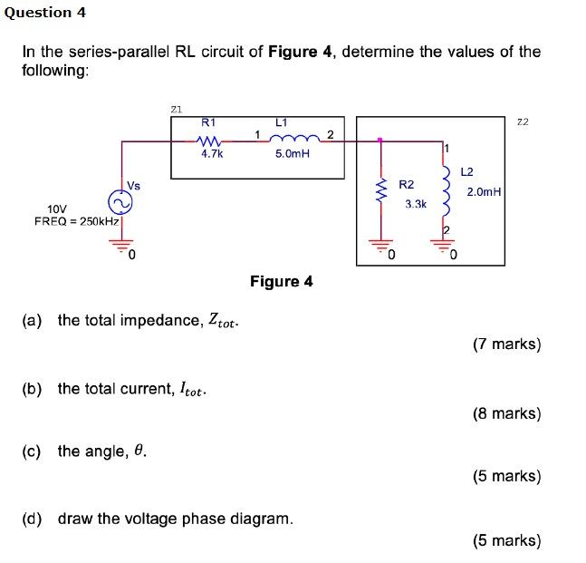 Solved Question 4 In the series-parallel RL circuit of | Chegg.com