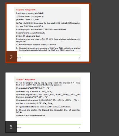 Chapter 3 Assignment Practice programming with WAVE | Chegg.com