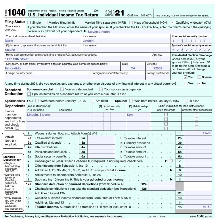 - Use the information on Form 13614-C to complete the | Chegg.com