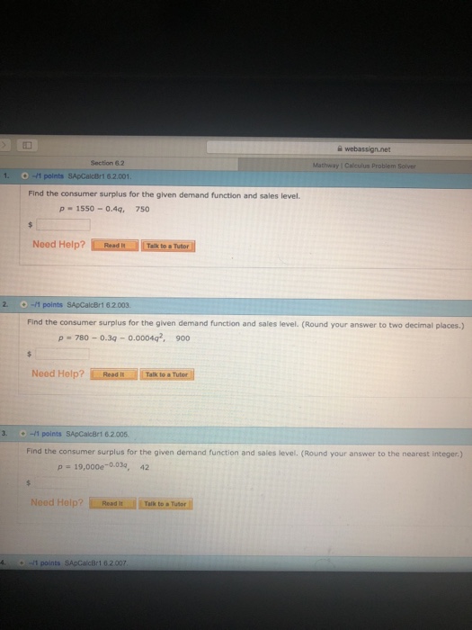 Solved Section 6.2 Mathway 1 Calculus Problem Solver 1. -11 | Chegg.com