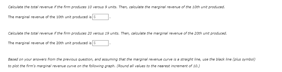 Solved 3. Calculating marginal revenue from a linear demand | Chegg.com