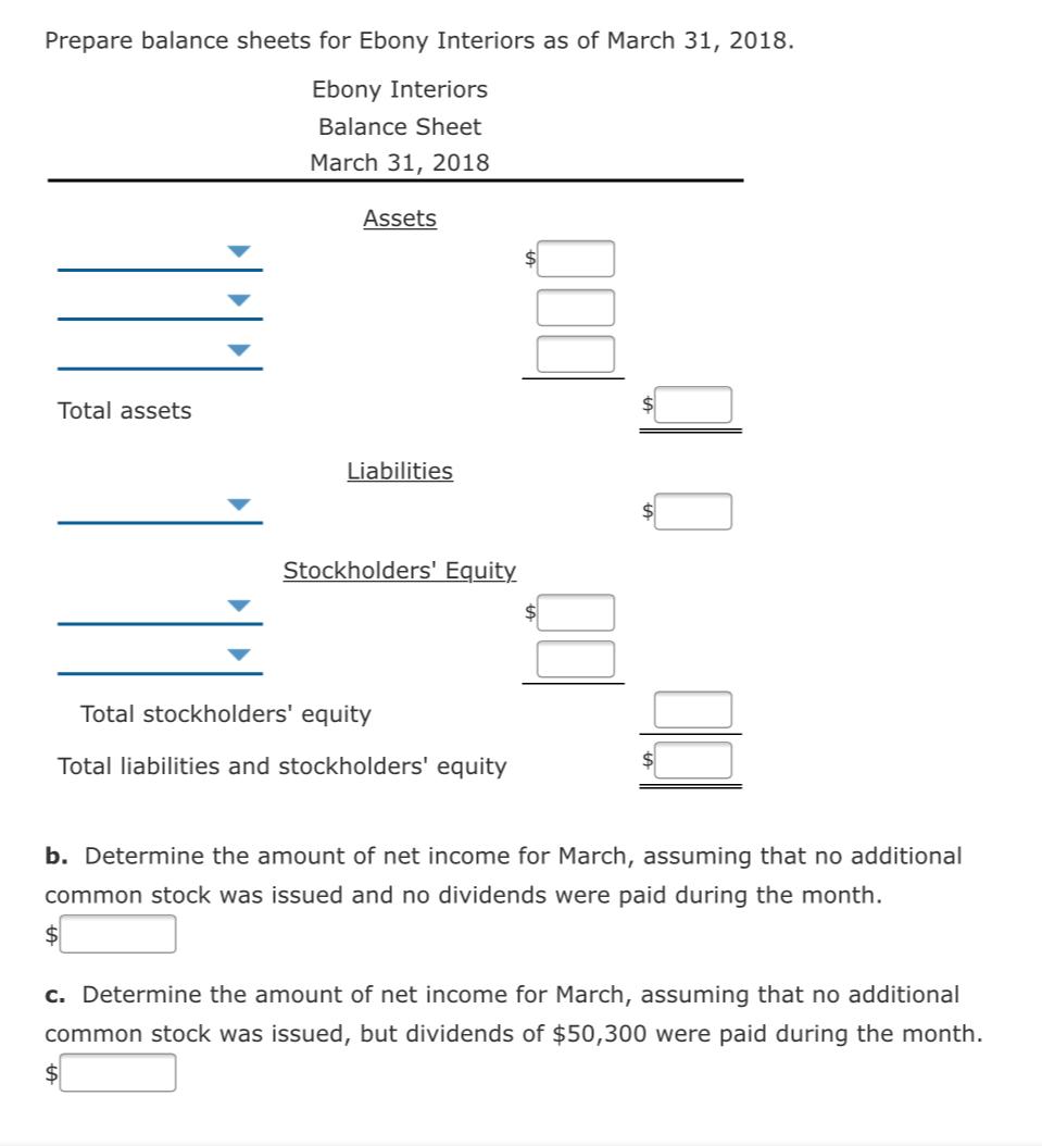 Solved Balance Sheets, Net Income Financial information | Chegg.com