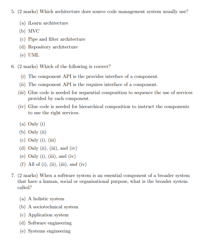 Solved 5. (2 marks) Which architecture does source code | Chegg.com