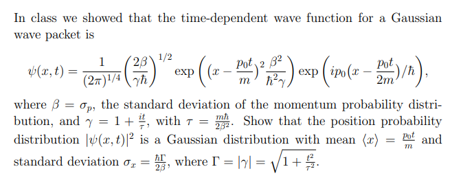 Solved In class we showed that the time-dependent wave | Chegg.com