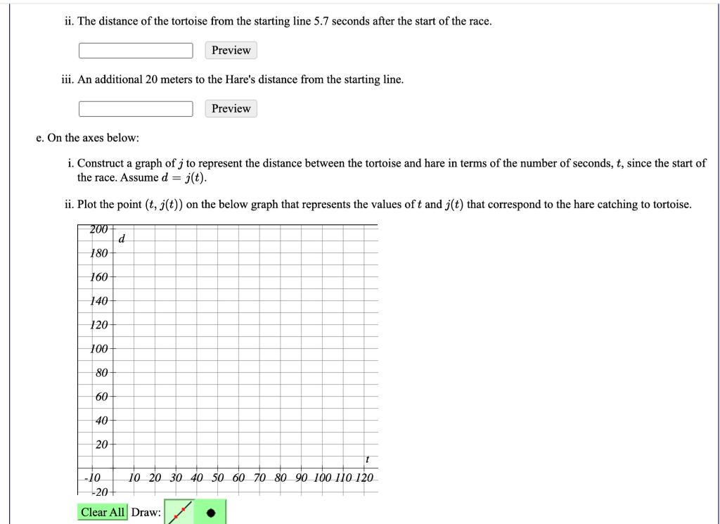 Solved Example 3: The Tortoise and the Hare: Function | Chegg.com