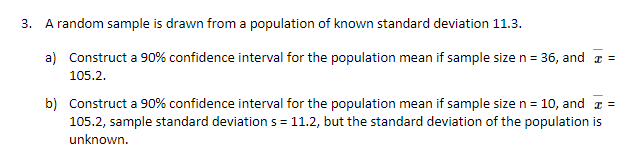 Solved 3. A random sample is drawn from a population of | Chegg.com
