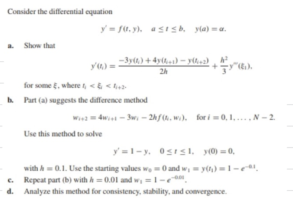Solved Consider the differential | Chegg.com