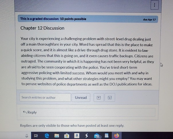 Solved This is a graded discussion: 10 points possible due | Chegg.com
