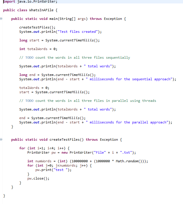 Need help in Java. Need to make a new class that | Chegg.com