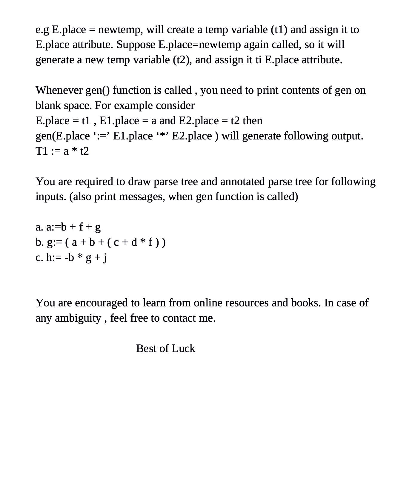 Solved Q3. Consider the following SDD, for infix to | Chegg.com
