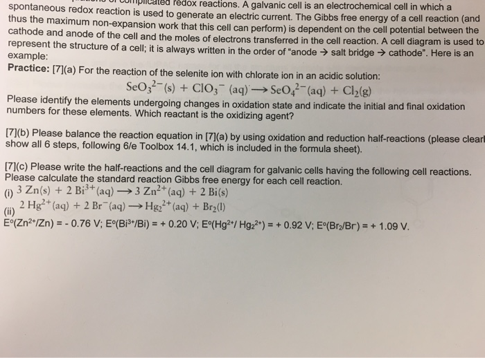 Solved (a) For the reaction of the selenite ion with | Chegg.com