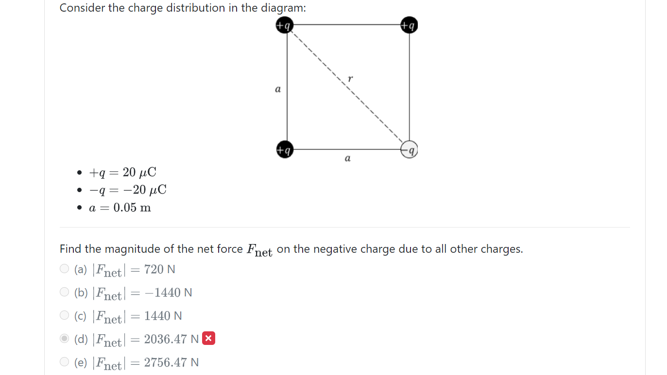 Solved Consider the charge distribution in the diagram: +9 | Chegg.com