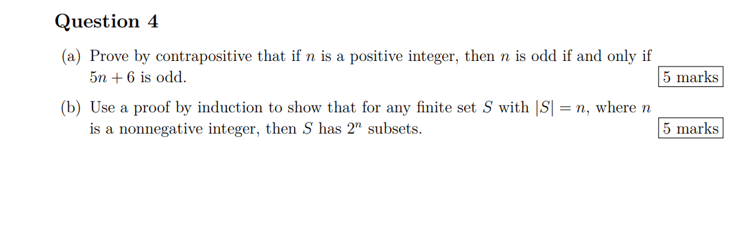 (a) Prove by contrapositive that if n is a positive | Chegg.com