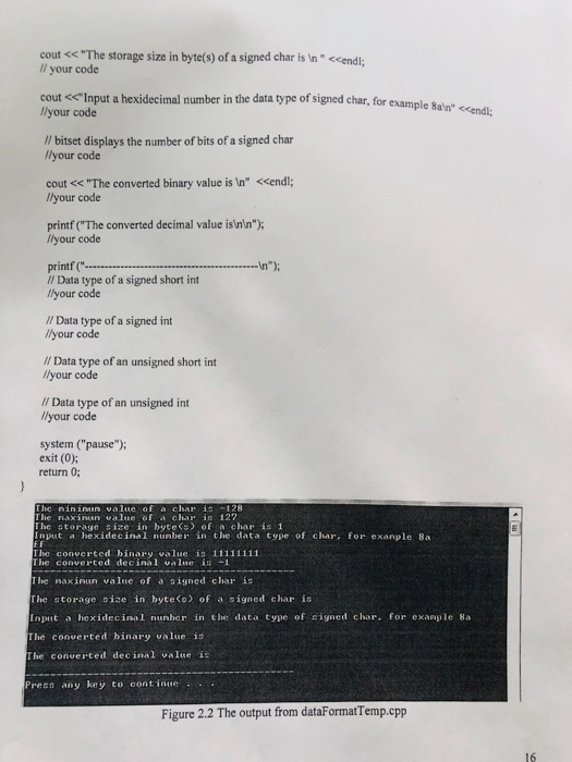 Exercise 2: Data Formats and Data Conversion | Chegg.com