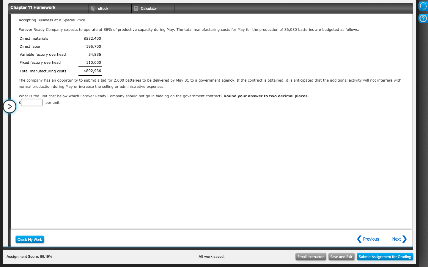 Solved Chapter 11 Homework eBook Calculator Accepting | Chegg.com Solved Chapter 11 Homework eBook Calculator Accepting | Chegg.com