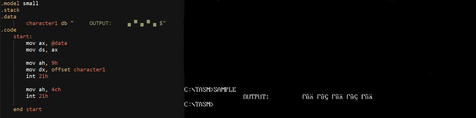 Solved OUTPUT STRINGS IN ASSEMBLY LANGUAGE I would like to | Chegg.com