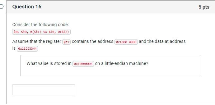 Solved Consider the following code: Assume that the register | Chegg.com
