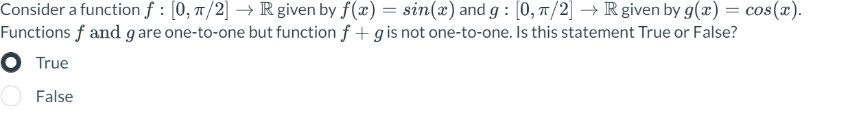 Solved Consider a function f:[0,π2]→R ﻿given by f(x)=sin(x) | Chegg.com
