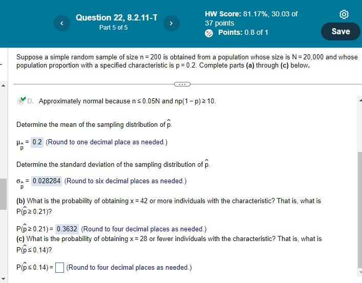 Solved Suppose a simple random sample of size n=200 is | Chegg.com