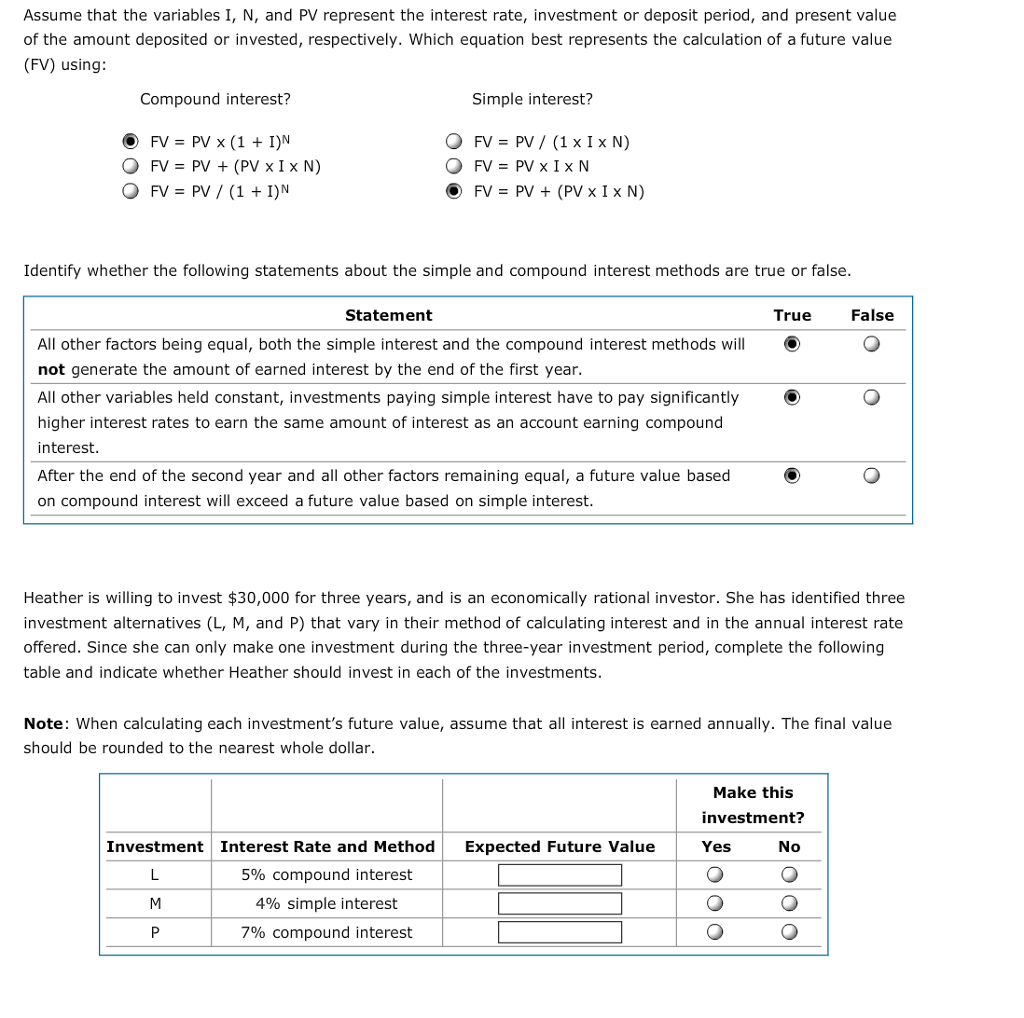 Solved Assume that the variables I, N, and PV represent the | Chegg.com Solved Assume that the variables I, N, and PV represent the | Chegg.com