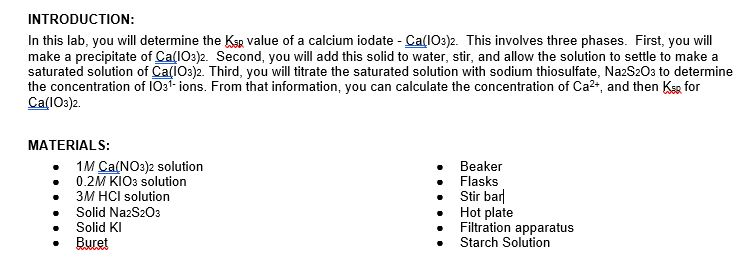 Solved A. Calculate the concentrations of IO3- and Ca2+ in | Chegg.com