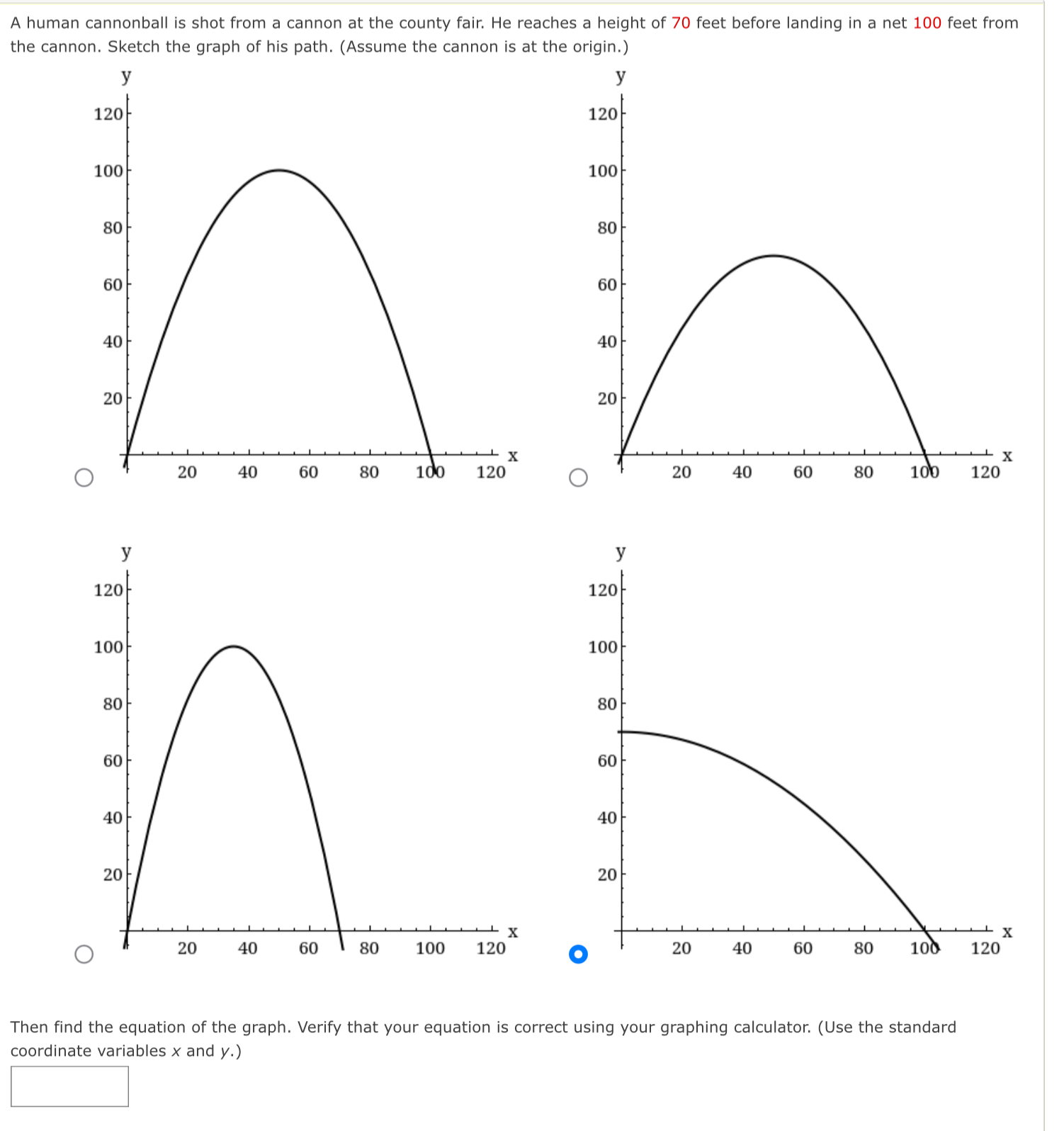 Solved Then find the equation of the graph. Verify that your | Chegg.com