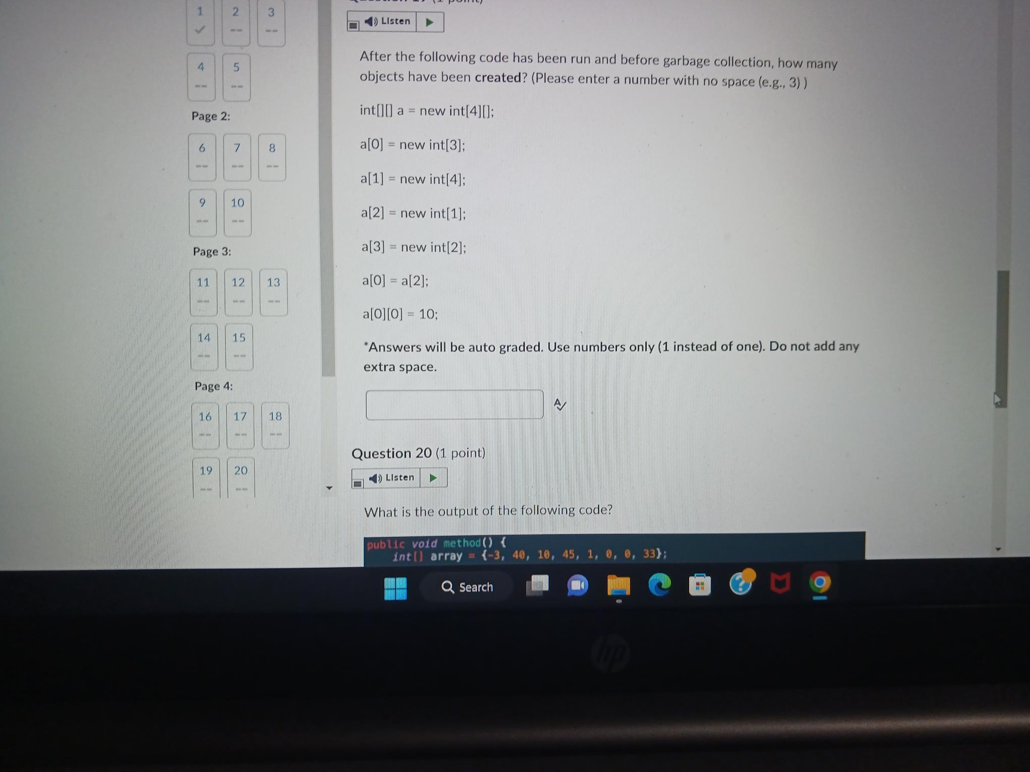 Solved After the following code has been run and before | Chegg.com