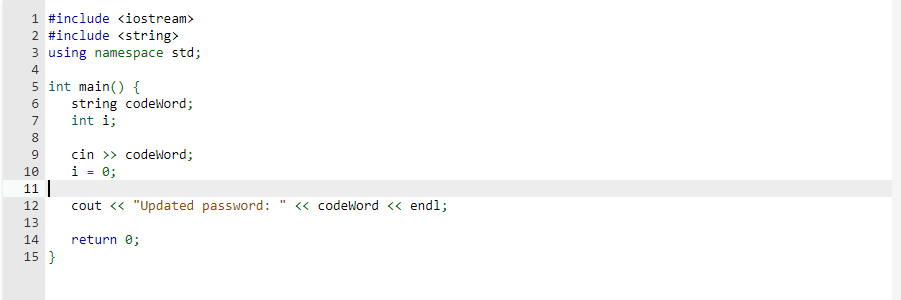 Solved Replace occurences of "1111" ﻿in codeWord with | Chegg.com