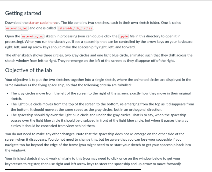 Solved Getting started Download the starter code here cx. | Chegg.com