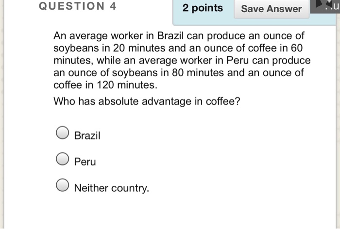 Solved QUESTION 4 2 points Save Answer .u An average worker | Chegg.com