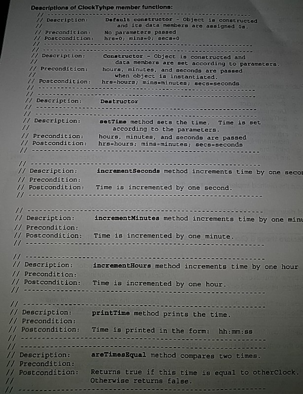 Solved Hw 7bclass Clocktype 3 Files Maincpp 2566