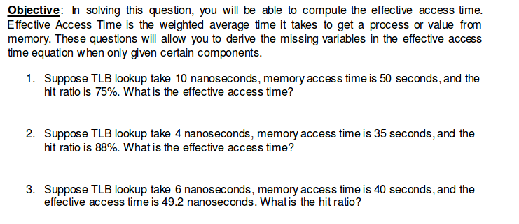 Solved Objective: In solving this question, you will be able | Chegg.com