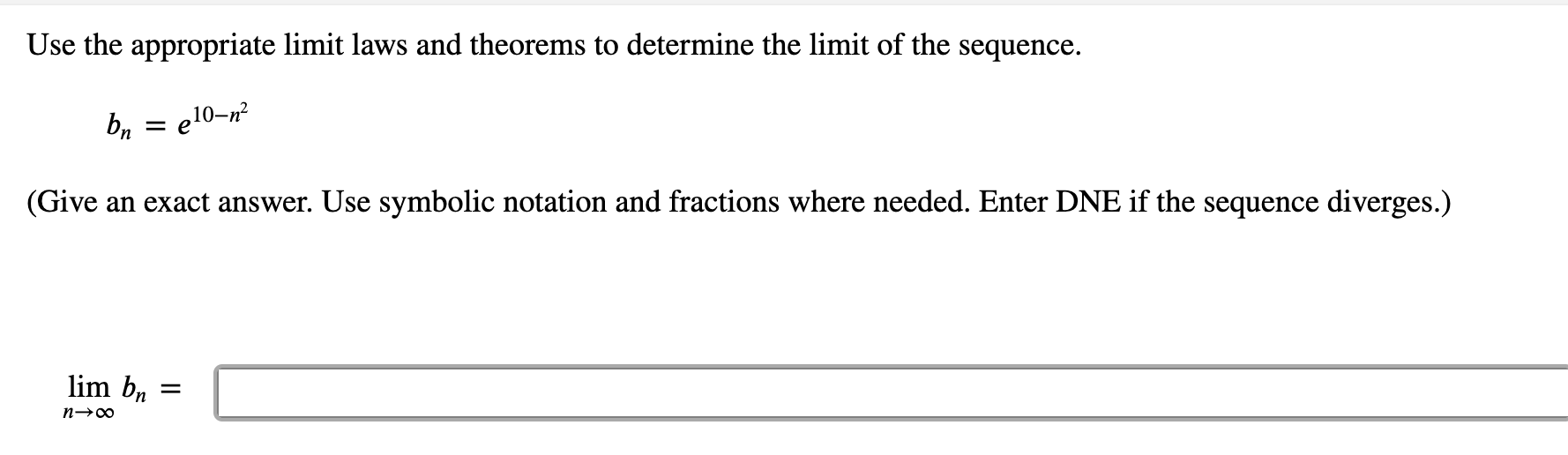Solved Use the appropriate limit laws and theorems to | Chegg.com