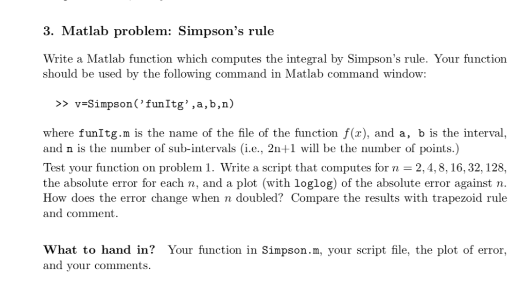 Solved Please write out a copyable code on MATLAB that works | Chegg.com