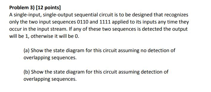 Solved Problem 3) (12 points] A single-input, single-output | Chegg.com