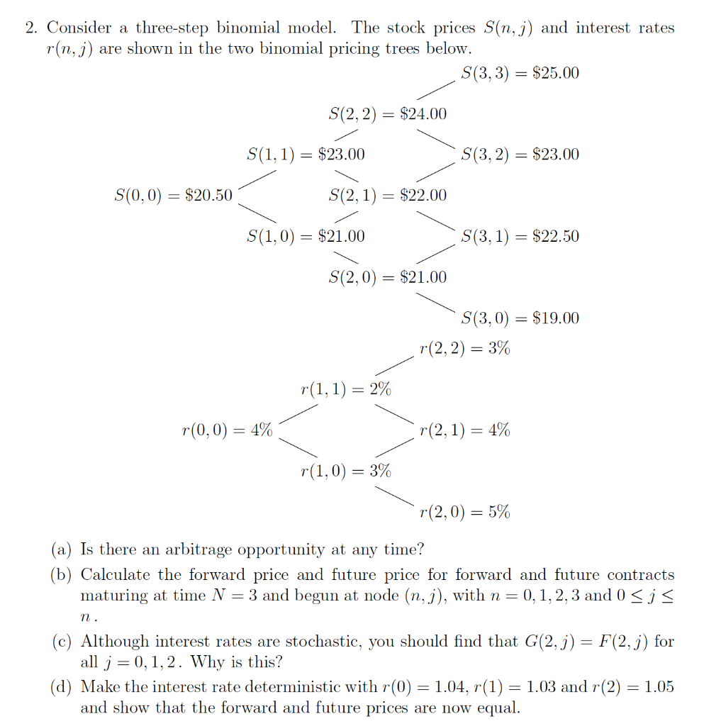 2. Consider a three-step binomial model. The stock | Chegg.com