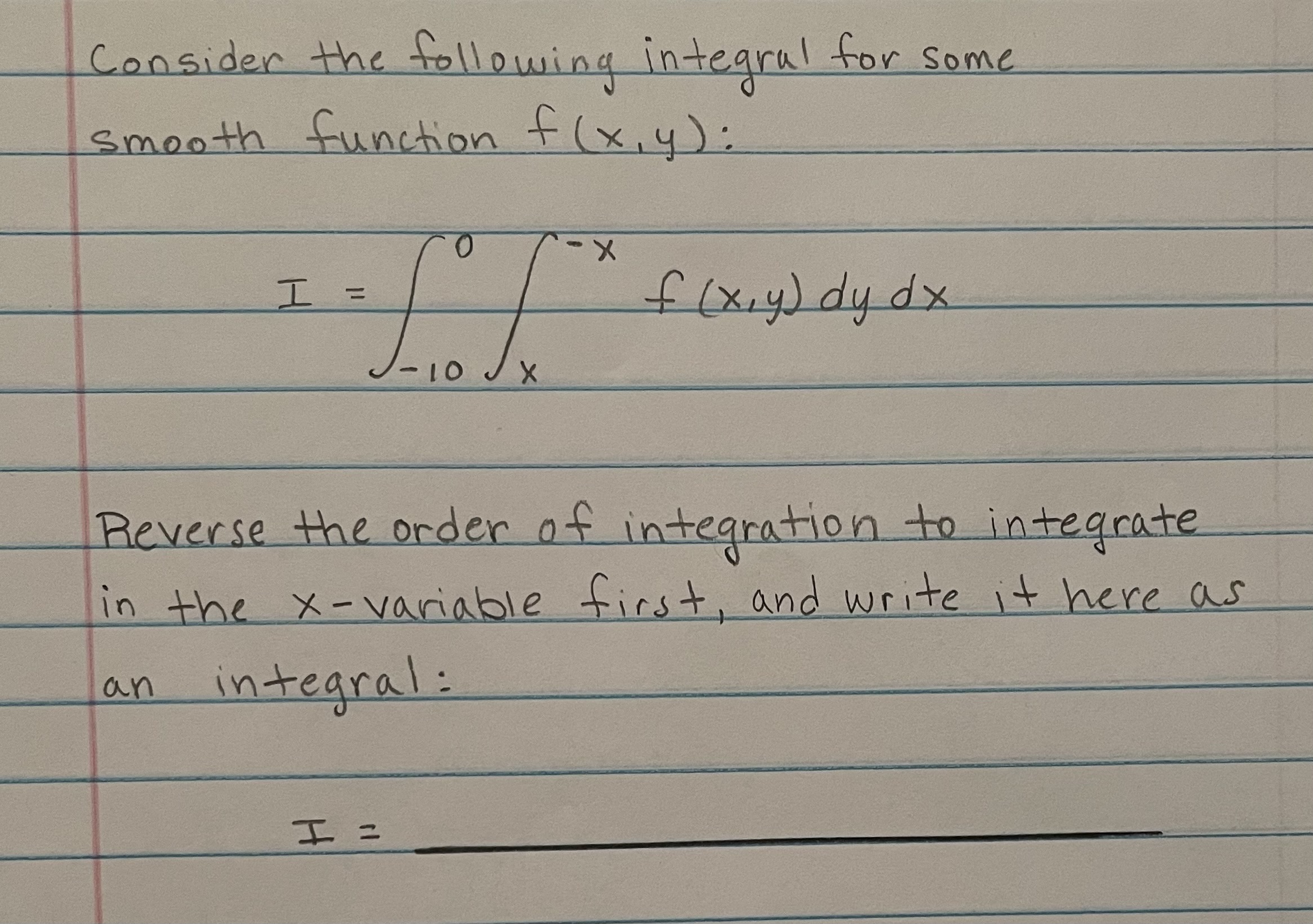 Solved Consider the following integral for some smooth | Chegg.com