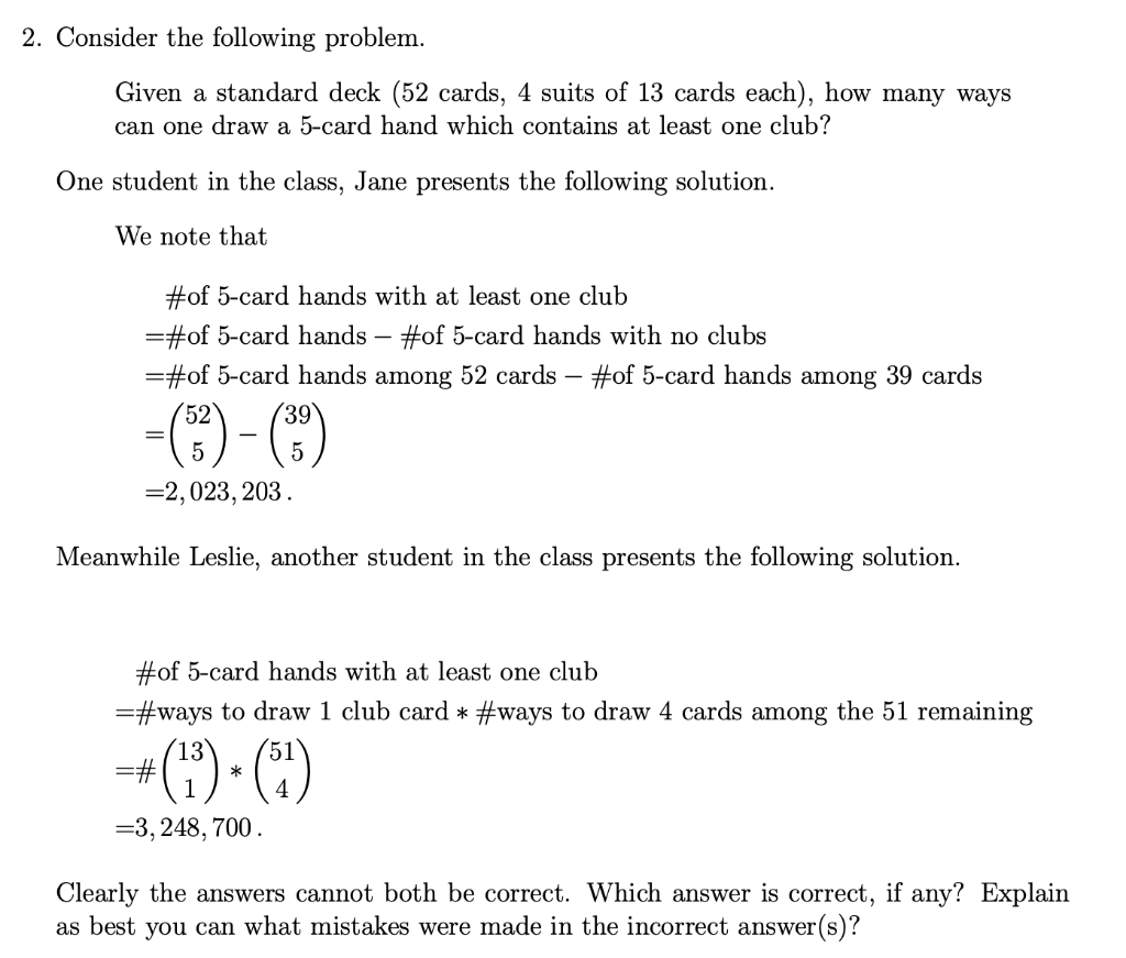 Solved 2. Consider the following problem. Given a standard | Chegg.com
