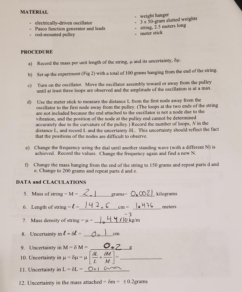 Solved MATERIAL - weight hanger - electrically-driven | Chegg.com