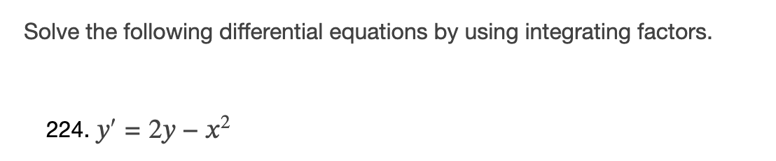 Solved Solve the following differential equations by using | Chegg.com