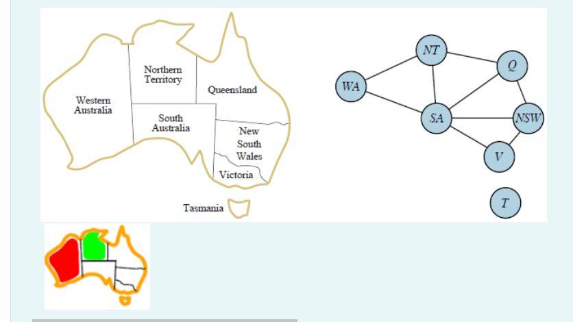 Solved The map-colouring problem (which is a constraint | Chegg.com