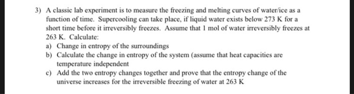 Solved 3) A classic lab experiment is to measure the | Chegg.com