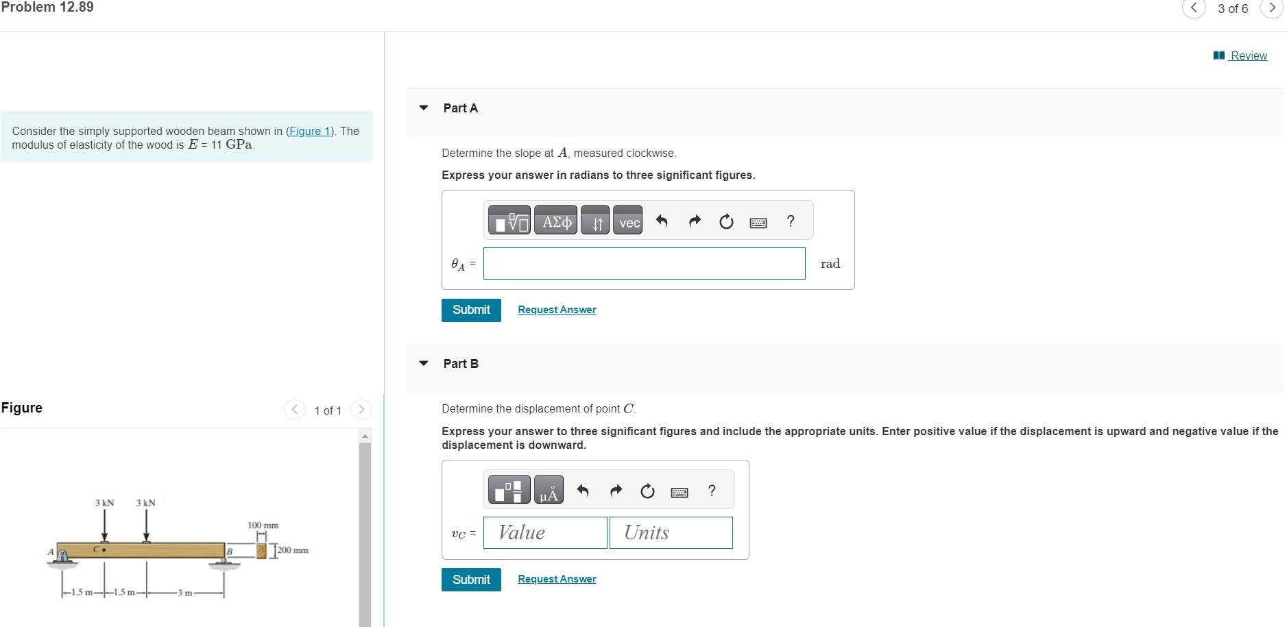 Solved Consider the simply supported wooden beam shown in | Chegg.com