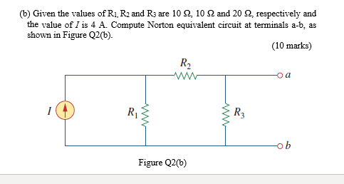 Solved (6) Given the values of R1, R2 and R3 are 102, 102 | Chegg.com