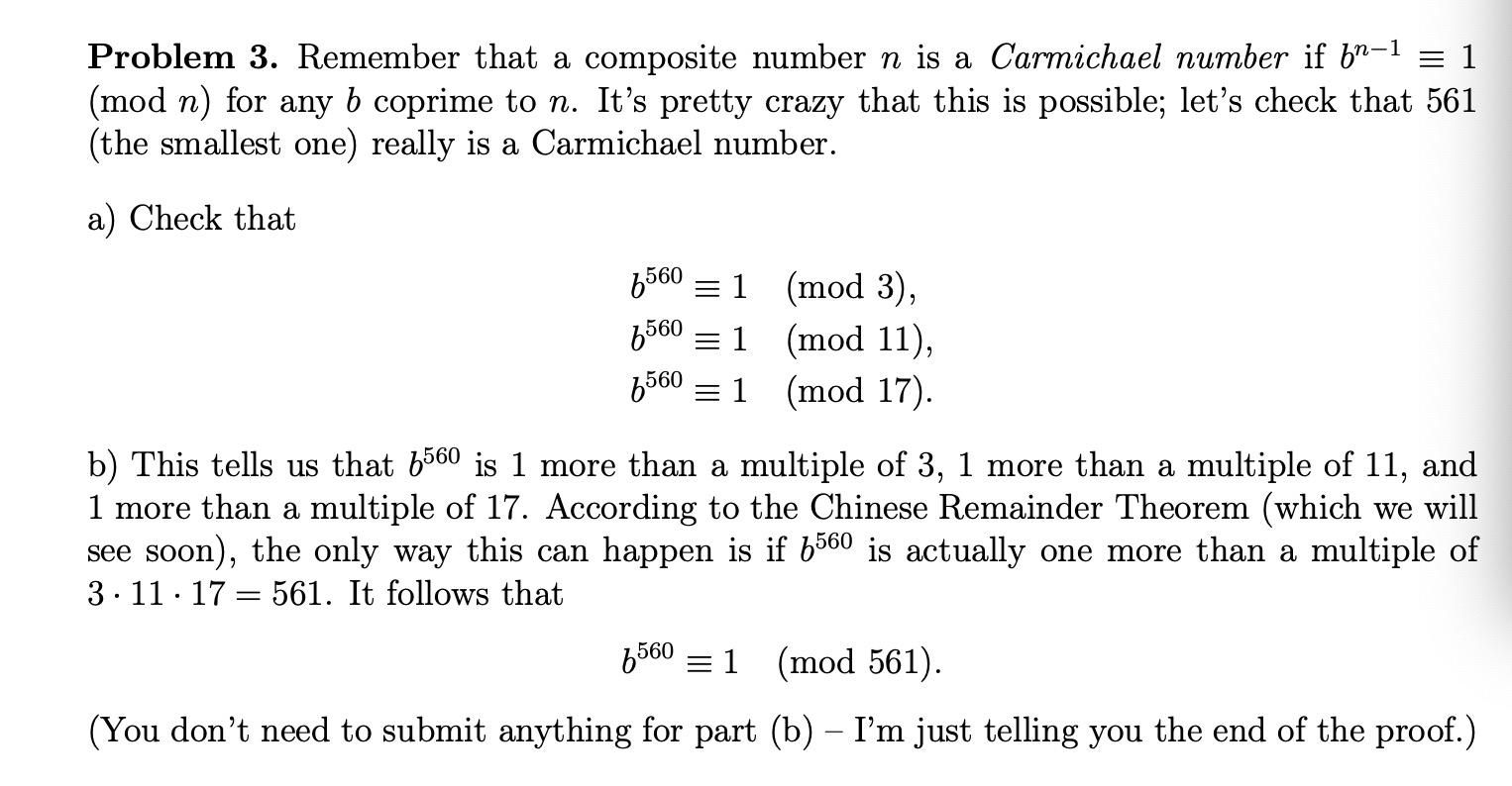 Solved Problem 3. Remember that a composite number n is a | Chegg.com