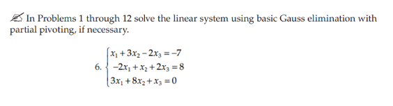 Solved In Problems 1 ﻿through 12 ﻿solve the linear system | Chegg.com