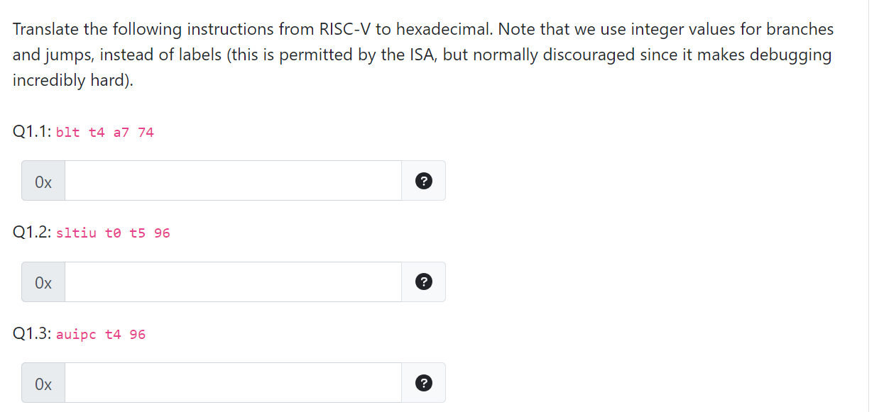 Solved Translate the following instructions from RISC-V to | Chegg.com