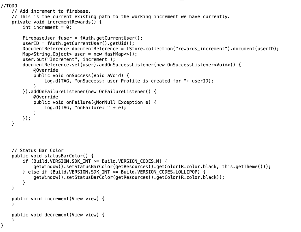 Question: Create a increment and decrement method to | Chegg.com